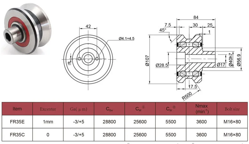 V Type Linear Guide Rack Roller V Groove Bearing V Roller Guide - Buy V ...