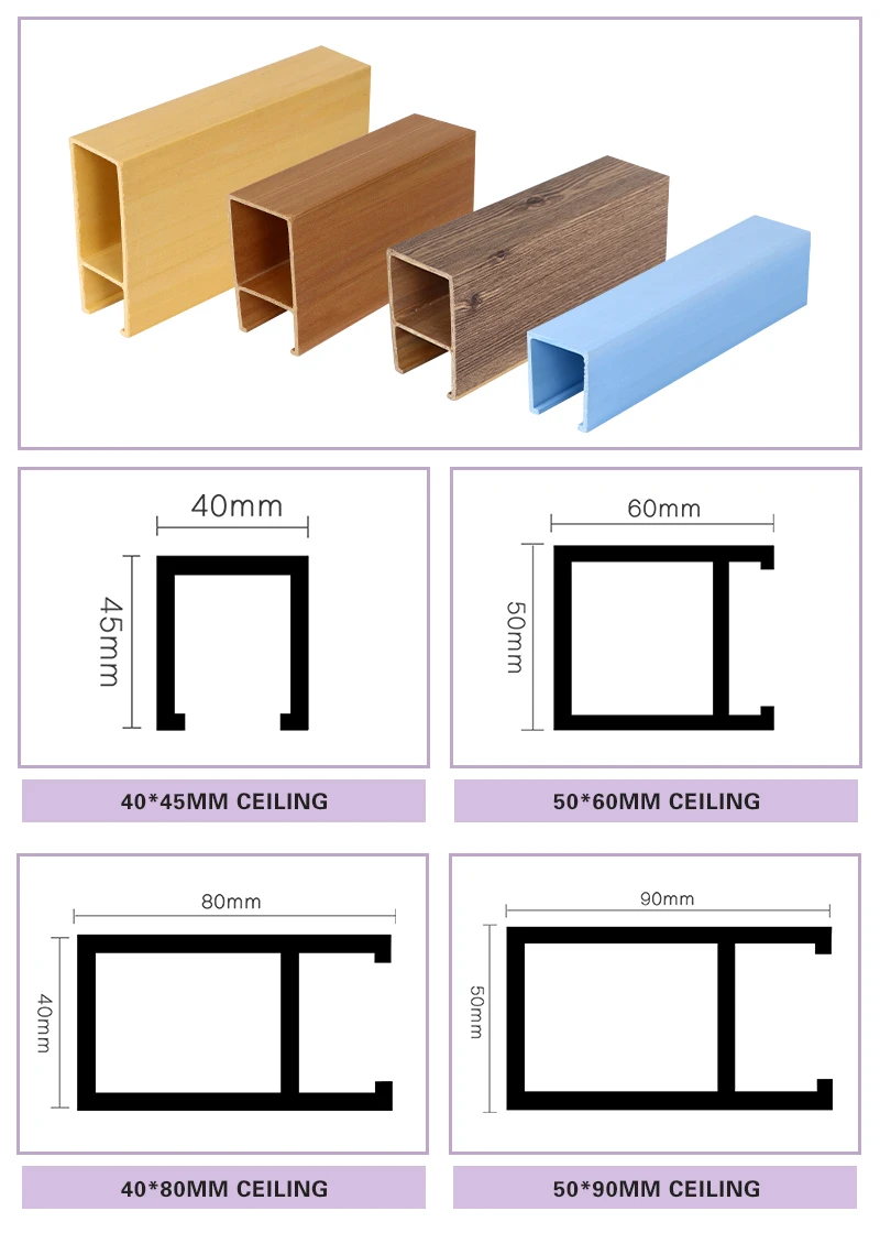 Waterproof Fireproof WPC Ceilings Panels - Durable & Stylish