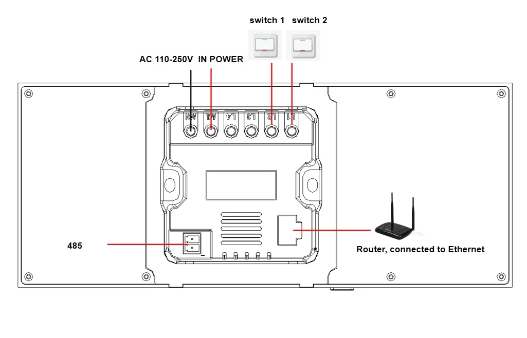 6 Inch Android Control Smart Home Panel Tuya Scene Connectable for ...