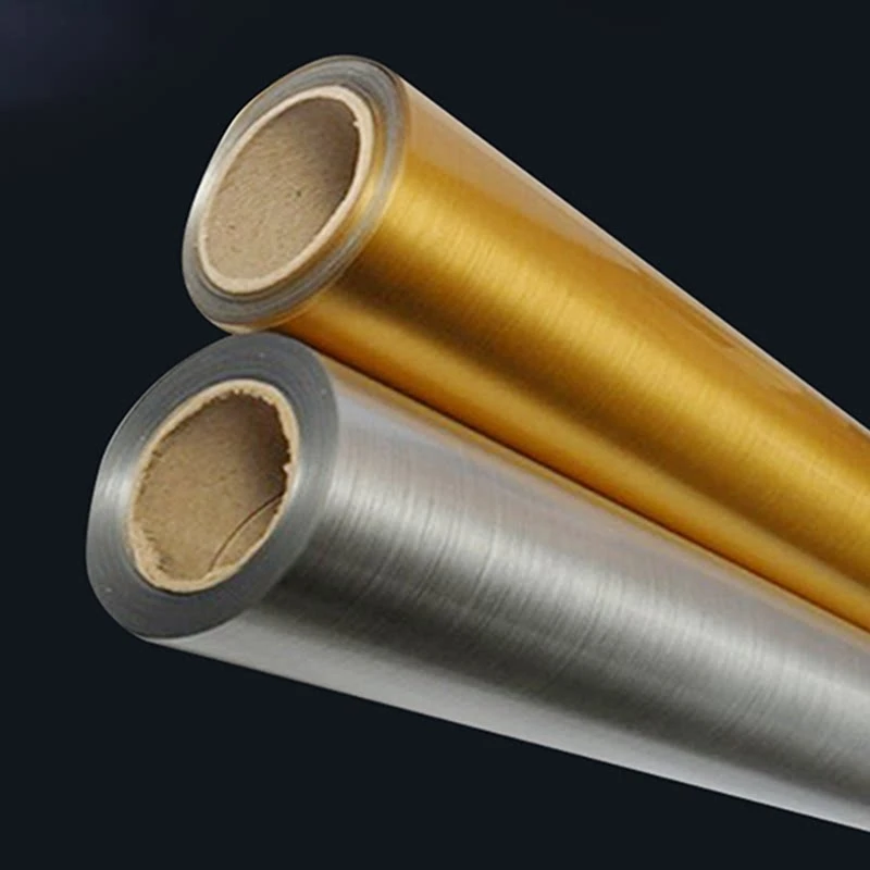 Gold Metallized Silver Color Glossy Gold Brushed Gold Matte Pet Solvent ...