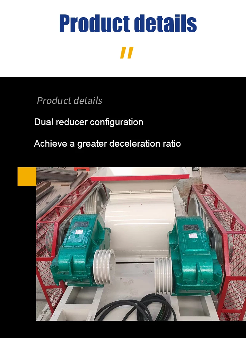 Roller Sand Making Machine Small Hydraulic Double-tooth Roller Crusher ...