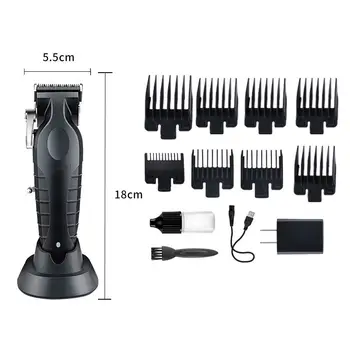 Kemei Km-2296 Custom Barber Supplies Professional Rechargeable Battery ...