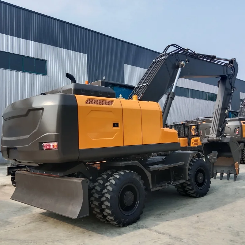 21 Tone New Wheel Excavator Efficient With Cummins Engines Korean ...