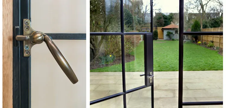 French Window and Door Wrought Iron Glass Interior Design