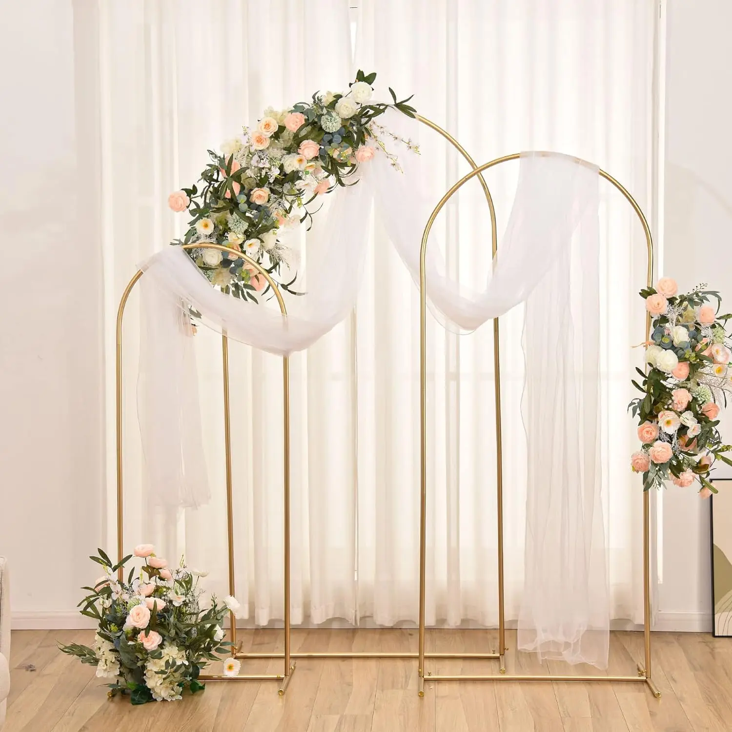 Arch Backdrop Stand Set Balloon Arch Stand, Metal Arch Backdrop Stand ...