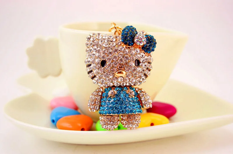 Hello Kitty Hey Chain Bag Pendant Cute Bunny Crystal Rhinestone ...