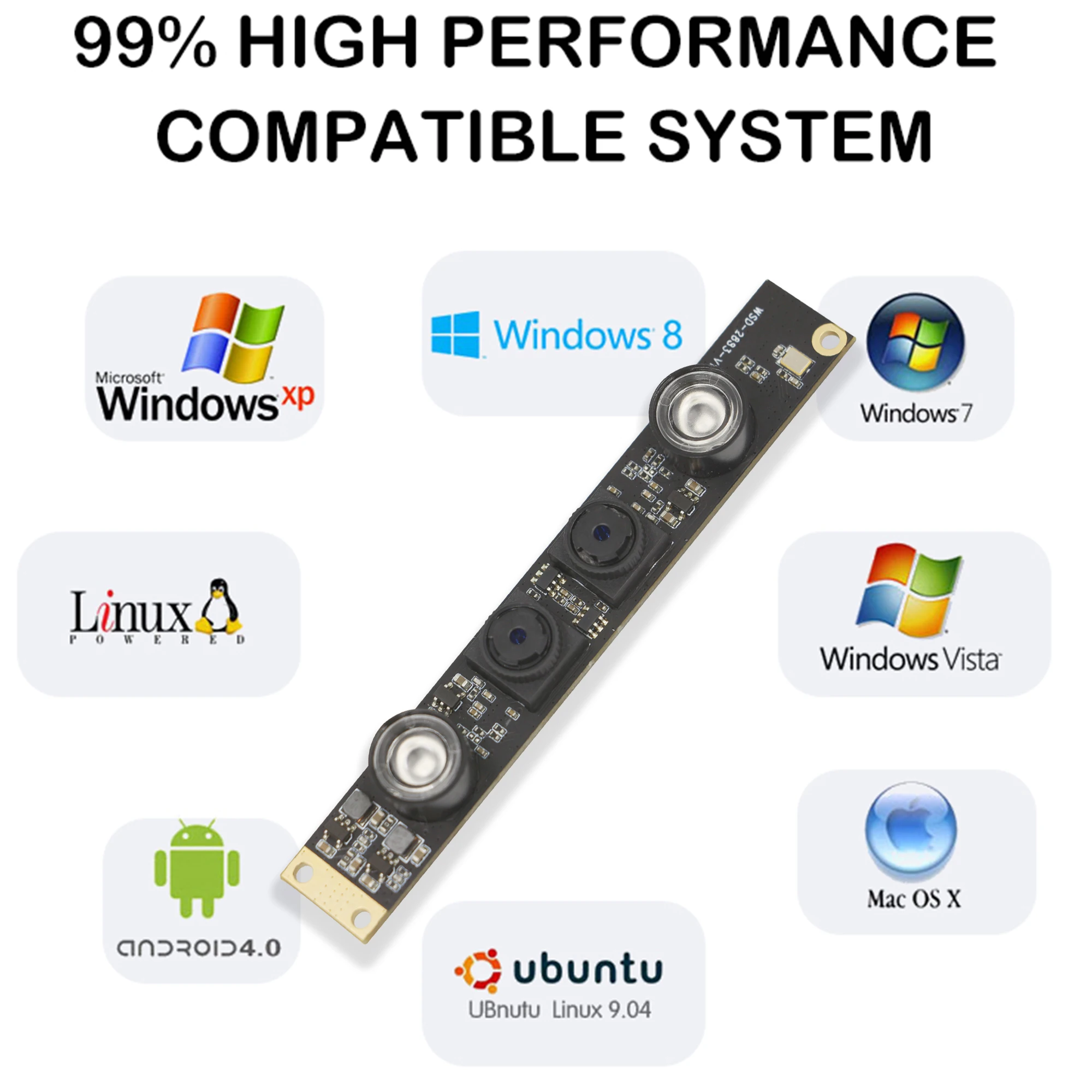 200w Usb Camera Module With 2mp Resolution & 100° View Angle - Oem/odm