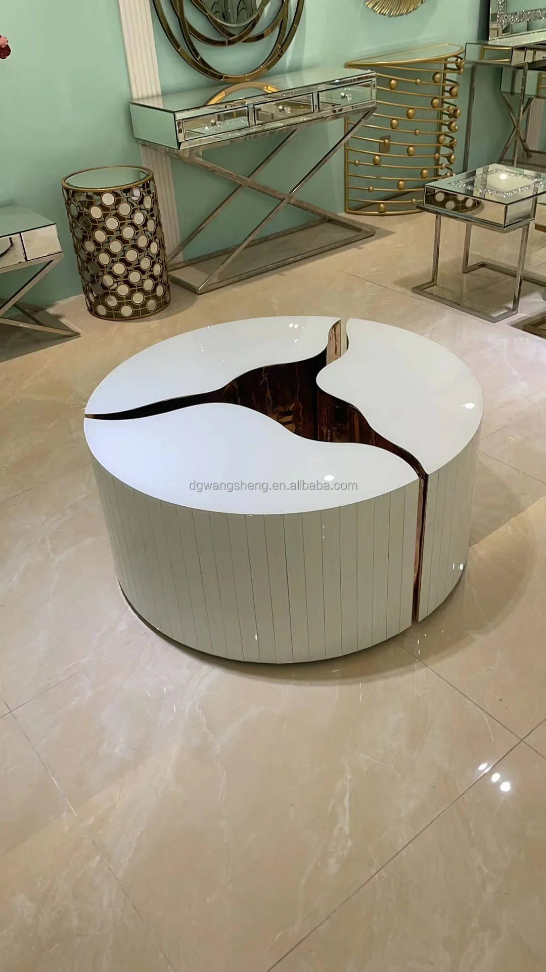 New Design Luxury Living Room Furniture 3 Pieces Stainless Steel ...