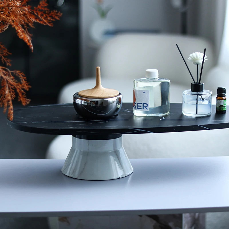 New Arrival Modern Home Hotel Table Decorative Resin Base White Black ...