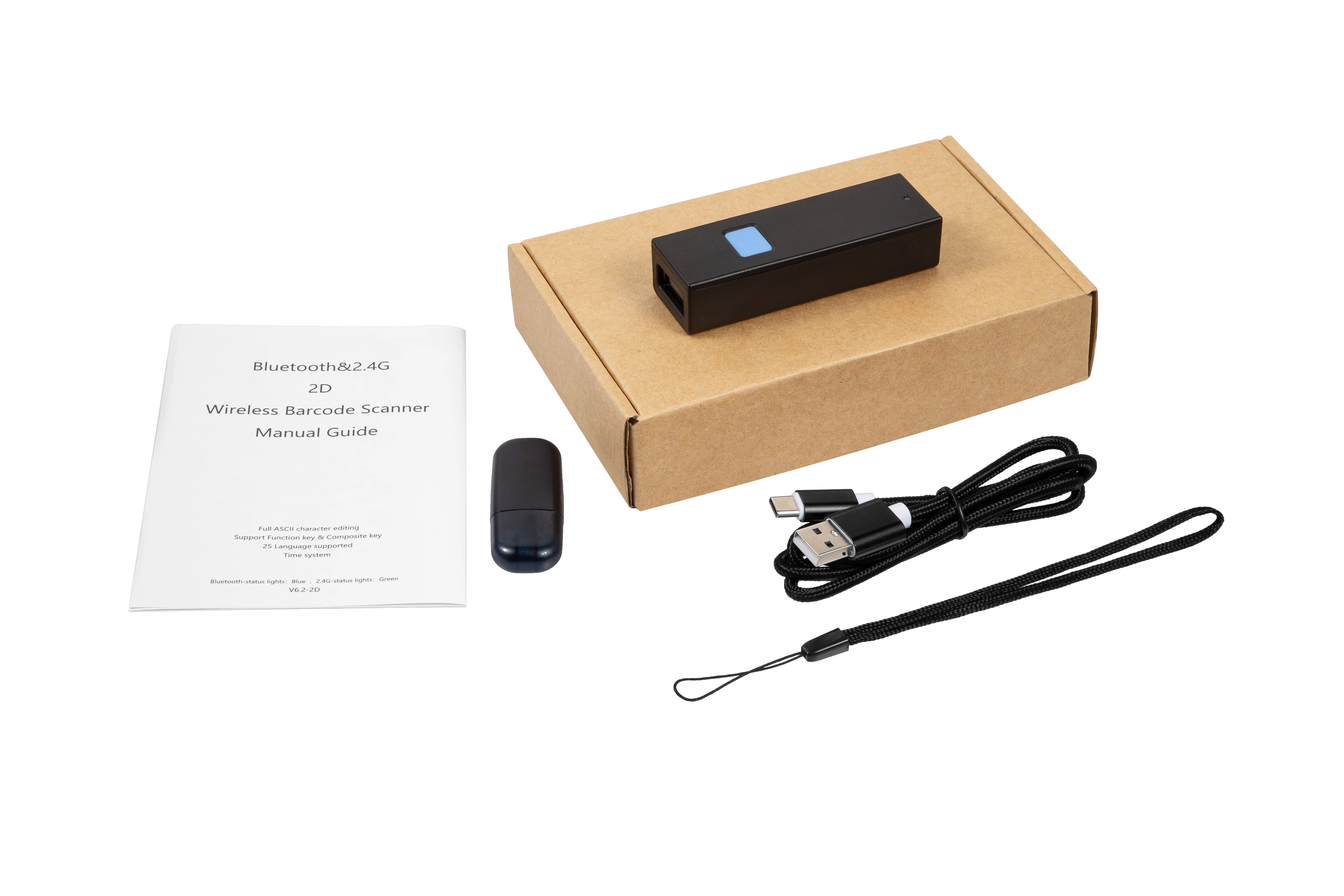 Mini 3-in-1 Barcode Scanner 1d/2d/qr Bar Code Reader Portable Blue ...