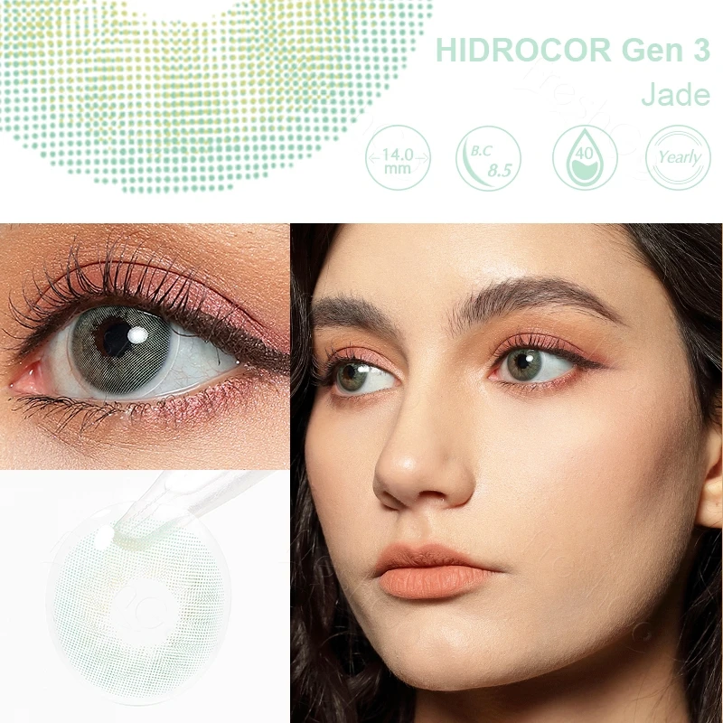 Freshgo HIDROCOR Gen3 Soft Lens Cosmetic Contacts Natural Color Contact ...