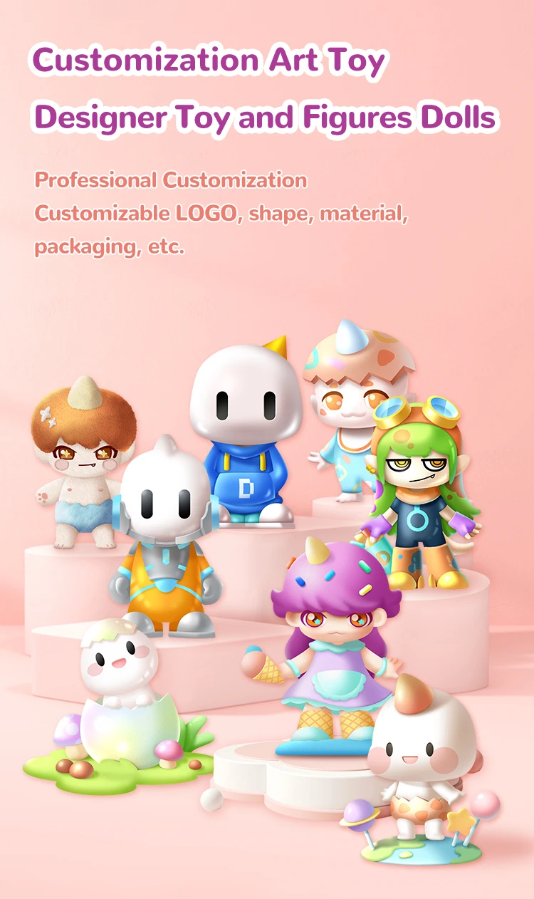 Custom PVC Figure Design Services Art Toy Figure Blind Box Collectible ...