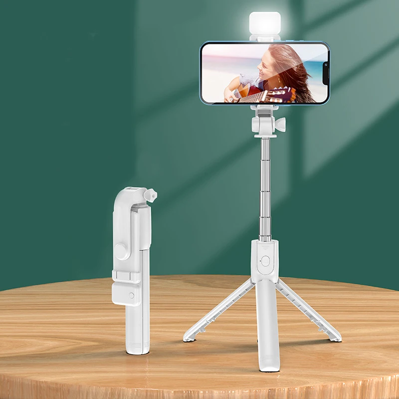 R1S LED Tripod - Versatile Phone Stand with Selfie Stick
