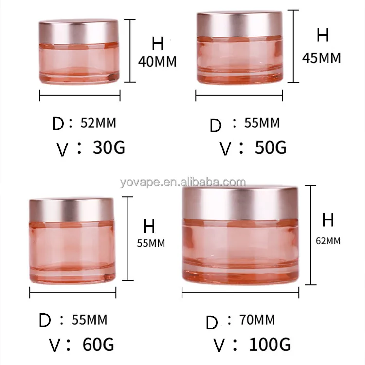 Luxury Container 5 g 10g 15 Gr 30 g 50g 60gr 100 g 1 oz Moisturizing ...