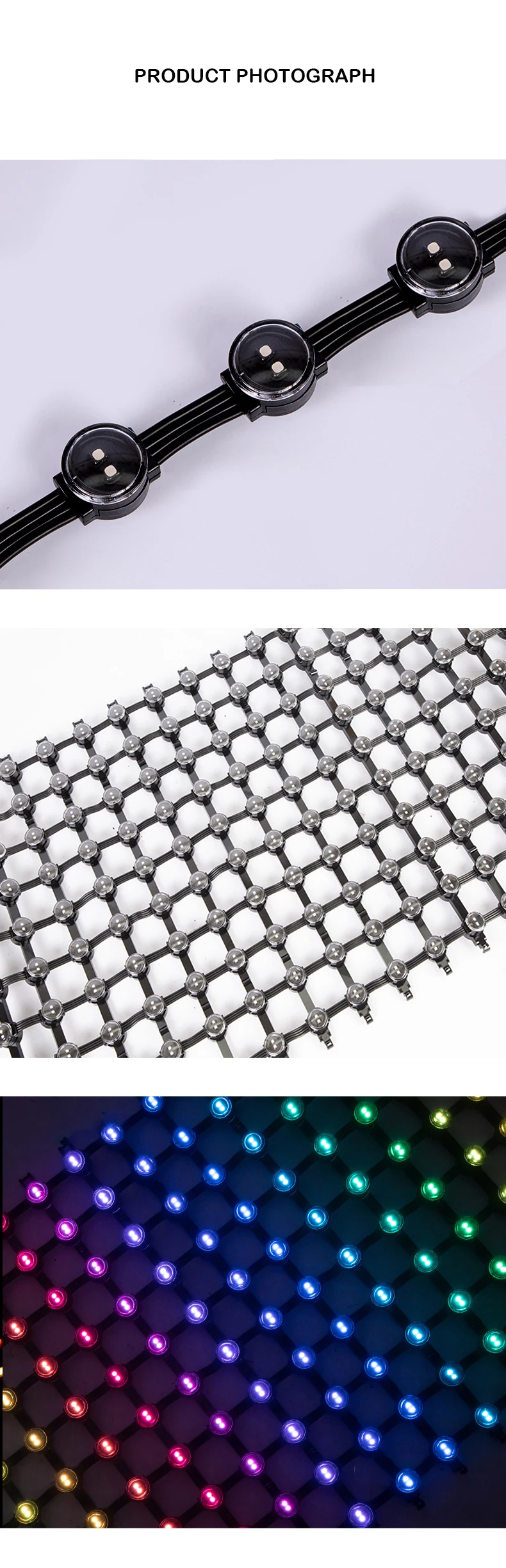 Outdoor Flexible Transparent LED Pixel Mesh Screen P150