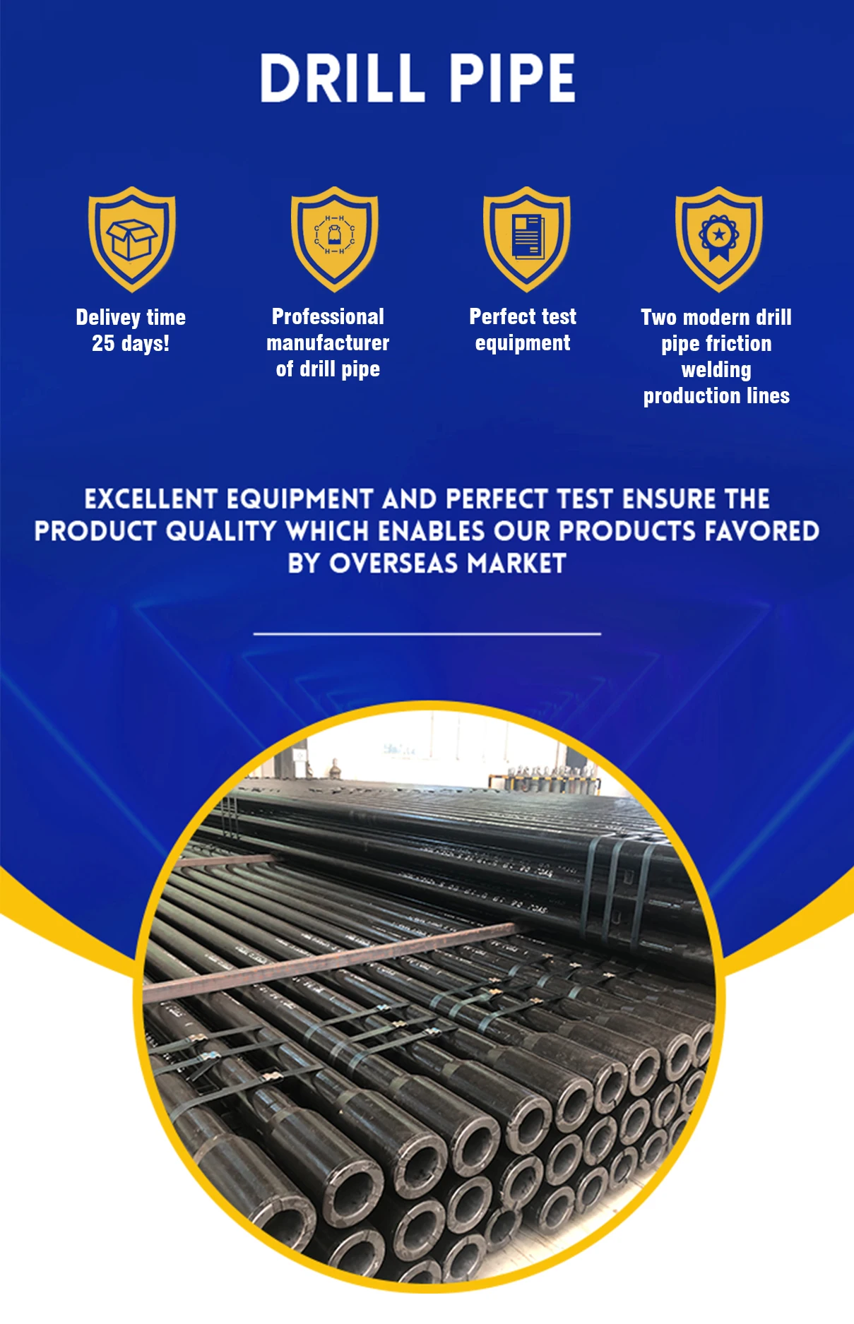 Api 5dp 5 1/2fh 5"/5 1/2" Grade E75/ X95/ S135/ G105 Drill Pipe - Buy Api 5dp 5 1/2fh Drill Pipe ...