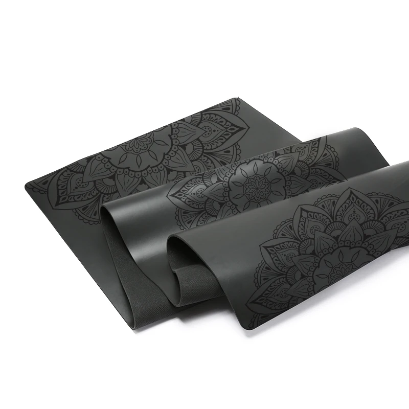 Custom Round Oval Capsule Shape Arched Pu Yoga Mat Natural Rubber Extra ...