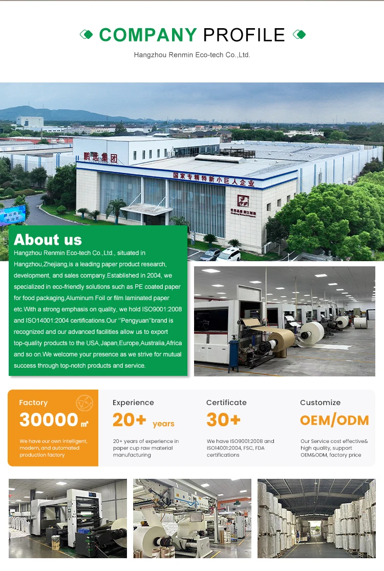 Cupstock Paper Factory Sales Pe Coated Paper Cup Fan with low price ...