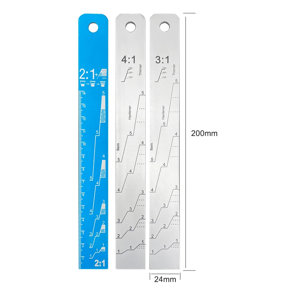 Accurate Paint Mixing with PHX Aluminum Sticks 200 X 24 X 2mm