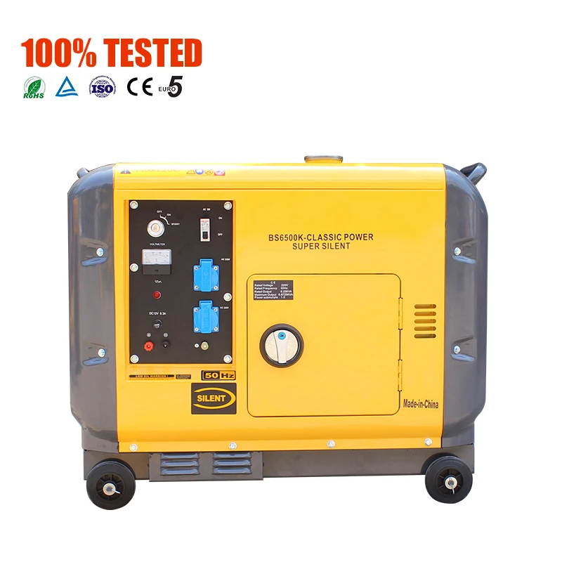 Bison Manufacturing 50Hz 5000Watt 5000W Diesel Generator For Commercial ...