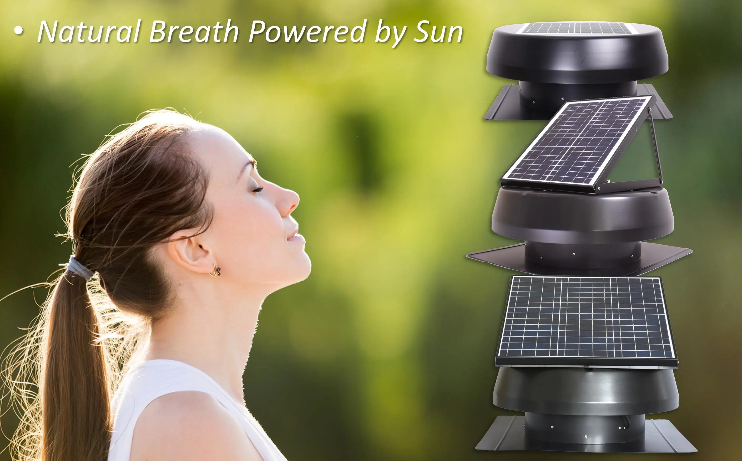 60w Turbine Solar Blower Industrial Roof Waterproof Round Exhaust Fan ...