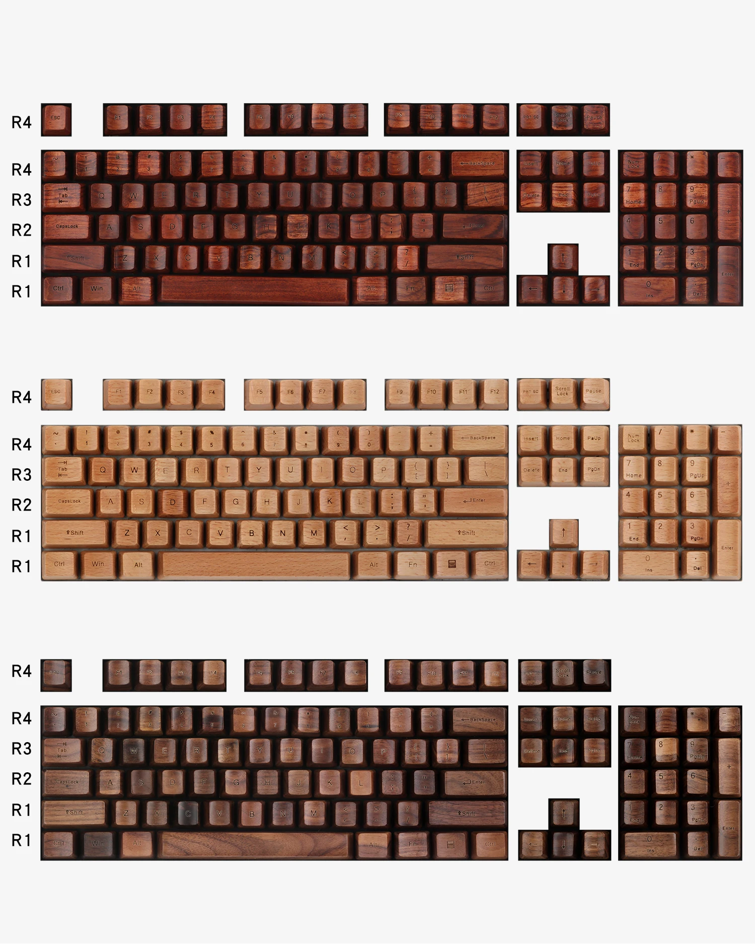 Wooden Keycaps / Walnut Wood Or Bamboo,Oem/odm Keycaps - Buy Customize ...