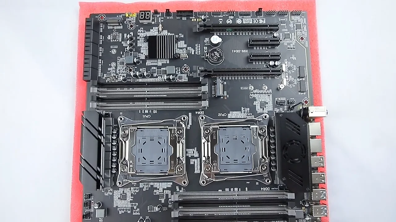 High Performance X99 Dual Cpu/socket Motherboard Xeon E5 Lga2011-3 Dual ...