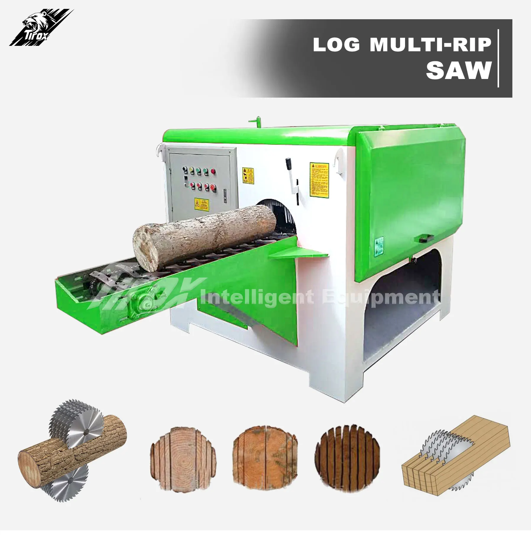 Multi-Blade Saw Big Multi Blades Saw Machine Multichip Saw Machine Wood ...