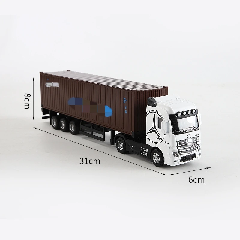 Die Cast 1:43 Alloy Container Car Model - Kids Pullback Toy