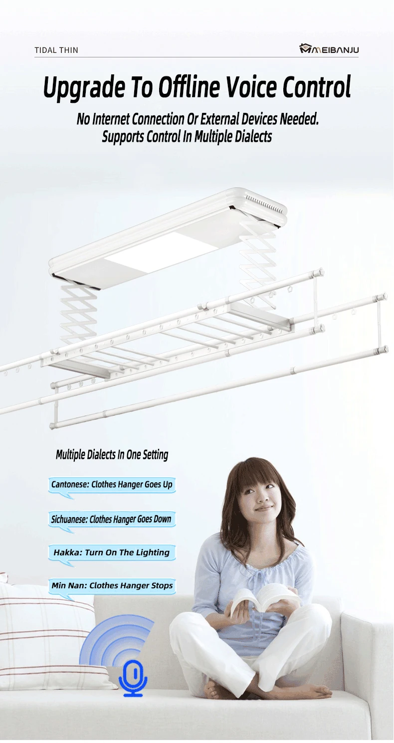 Oem Electric Drying Rack With Smart Retractable Automatic Clothes Dryer ...