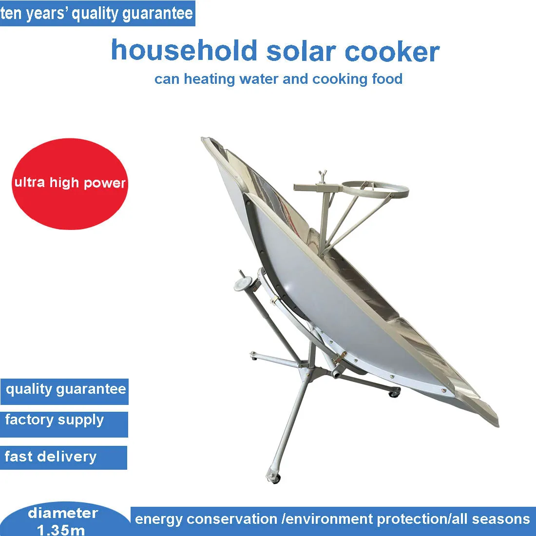 Solar Concentrated Heat Stove Oven for Frying Food and Heating Water ...