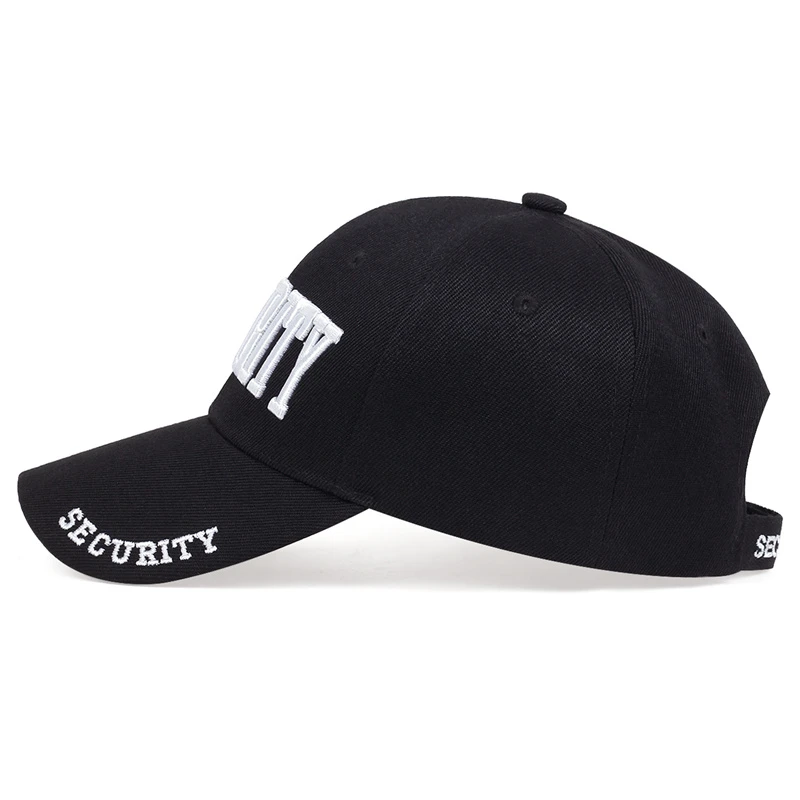 SECURITY Letter Embroidery Baseball Cap - Unisex Adult Hat