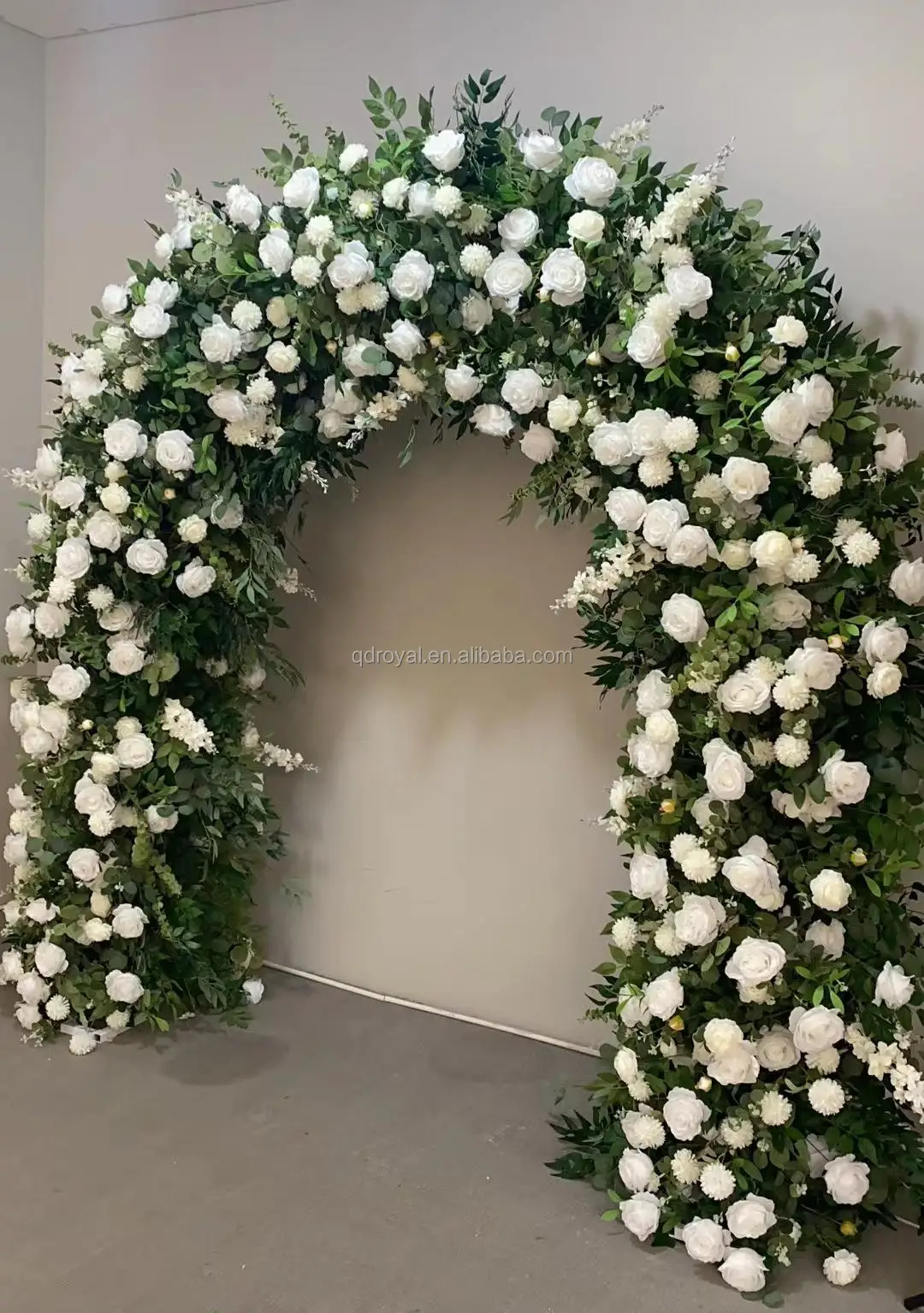Luxury White Square Wedding Flower Arch - Artificial Flowers