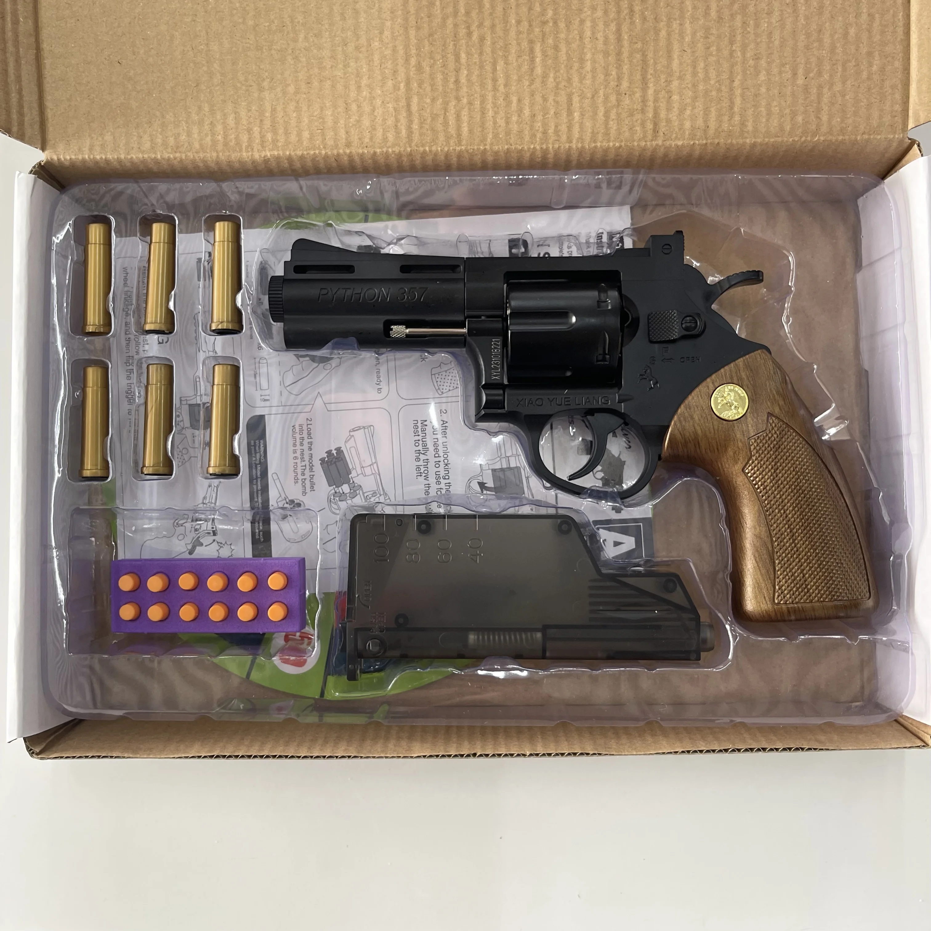 Metal Zp5 Revolver Shell Ejecting Soft Bullet Pistol Gun Toy Alloy ...