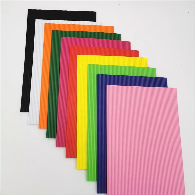 Plain Colour 50*70 Corrugated Art Paper for Gift Wrapping