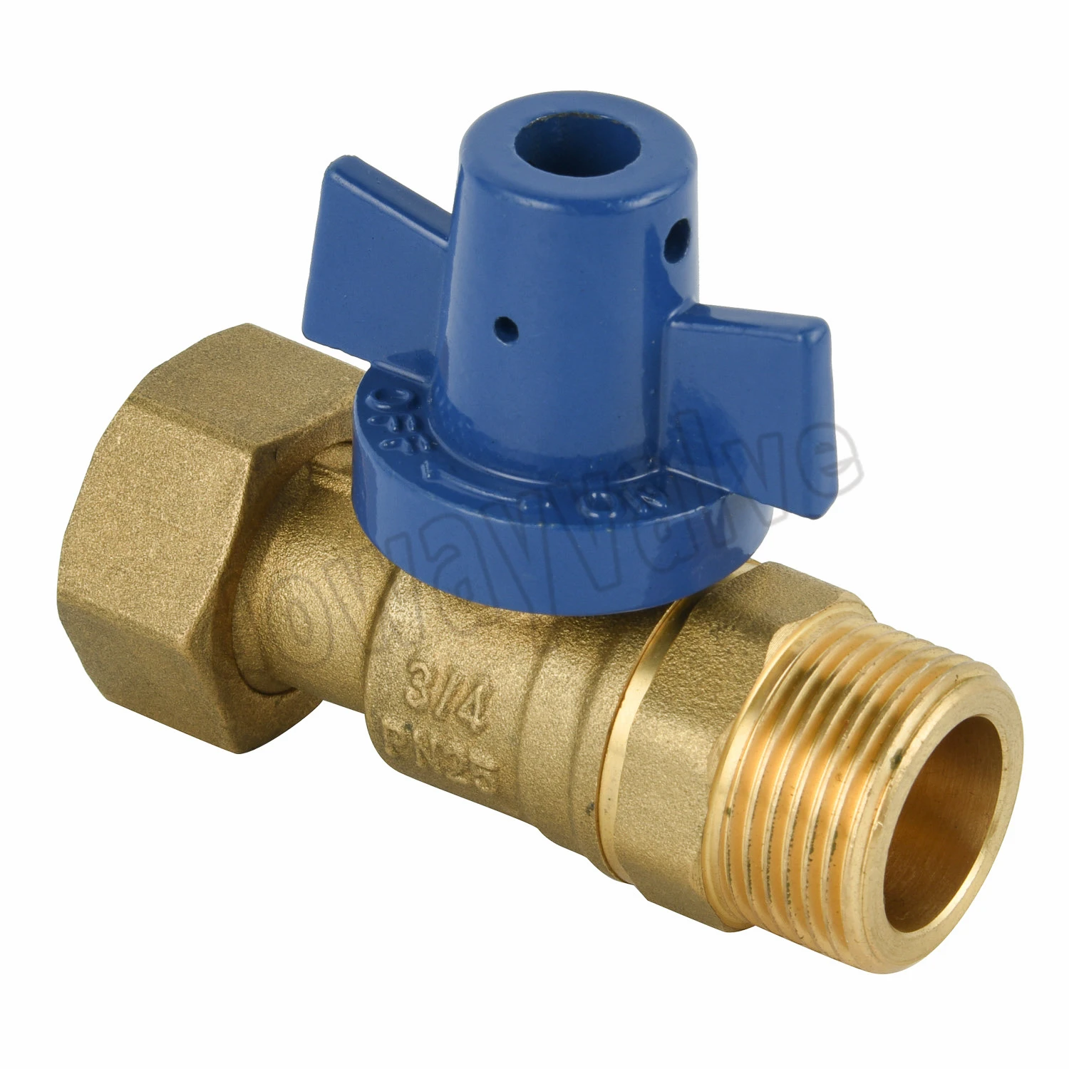 Dn15 Brass Water Meter Lockable Ball Valve With Free Nut China Factory ...