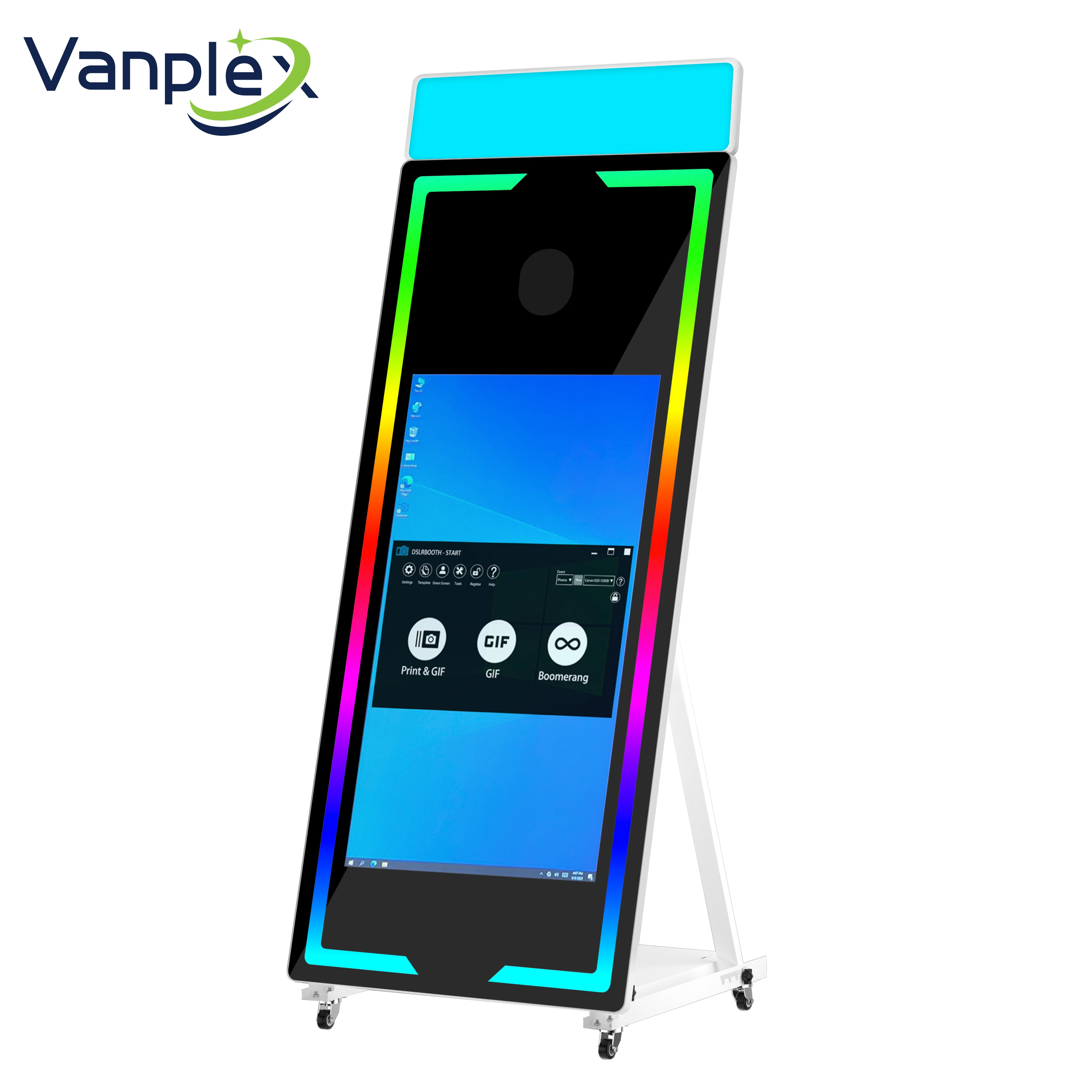 65 Inches Digital Mirror Photo Booth Magic Mirror Selfie Mirror Photo ...