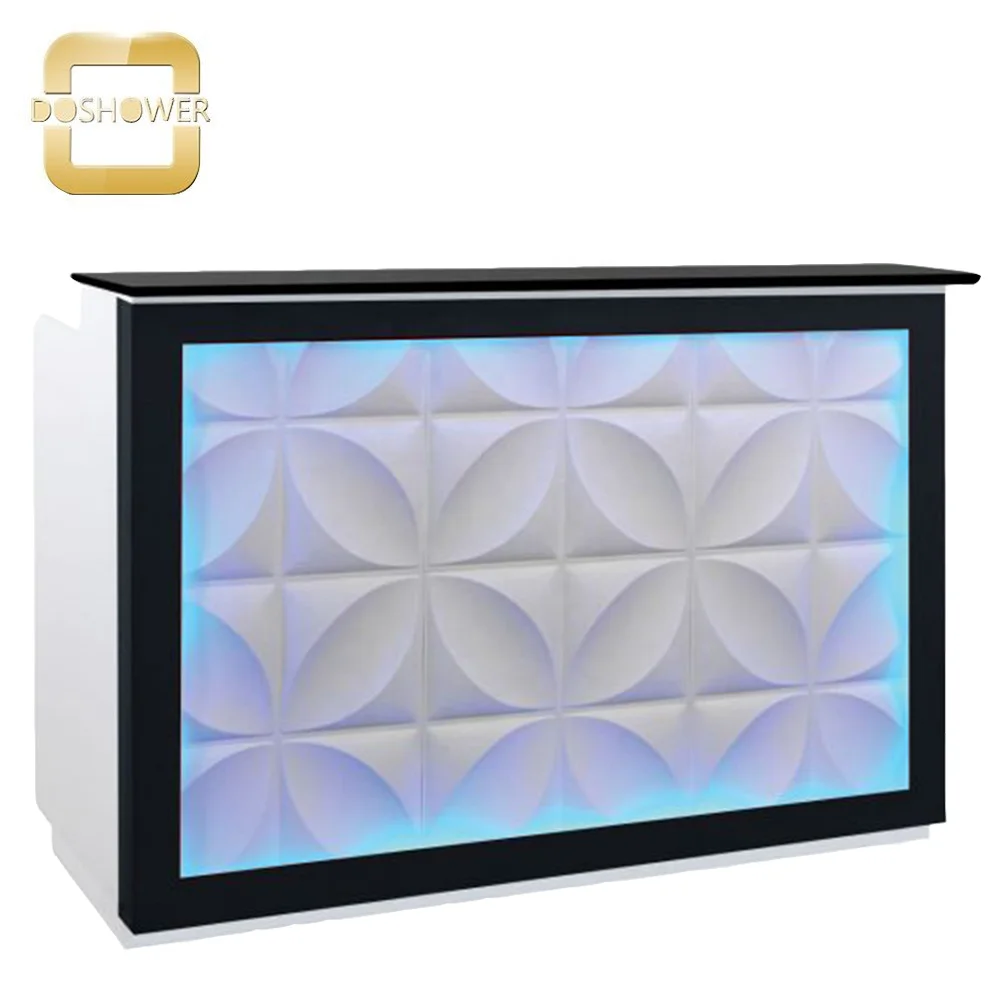 Reception Desk Beauty Salon Modern With Reception Front Desk Black ...