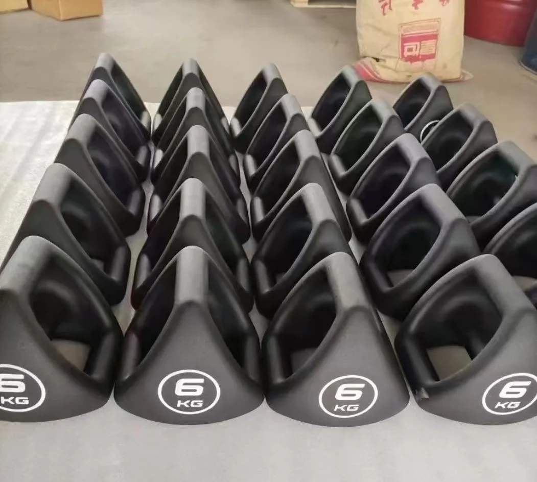New Home Gym Fitness Equipment American Dip Plastic Kettlebell Triangle ...