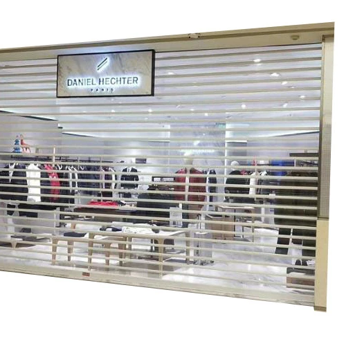 Automatic Transparent Polycarbonate Roller Shutter For Store Front ...