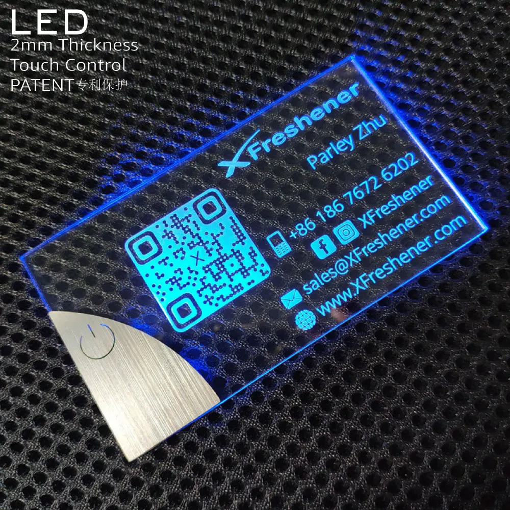 Custom Laser Engraved Acrylic LED Name Badge - Plastic Name Badge ...