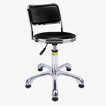 Medical Barber Pu Leather Laboratory Stool Chair Adjustable Esd Lab ...
