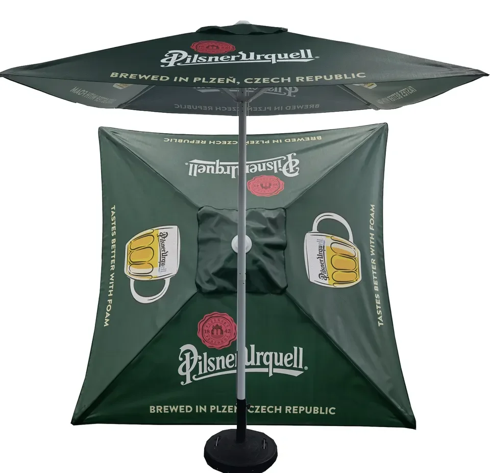 Outdoor RPET Umbrella UV Parasol - Customized Branded Parasol