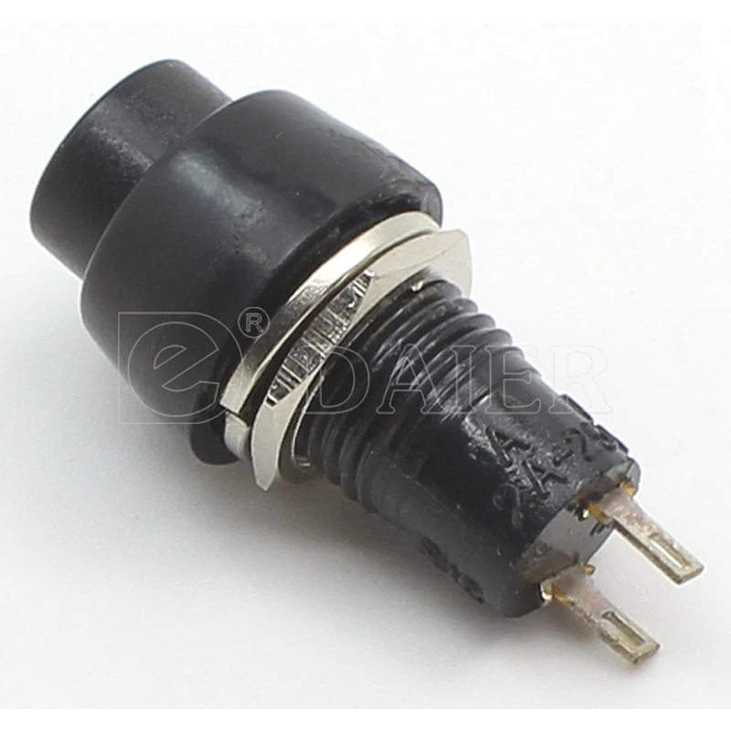Daiertek 2pin Spst Push Button Switch 10mm On Off 1a 250vac Latching ...