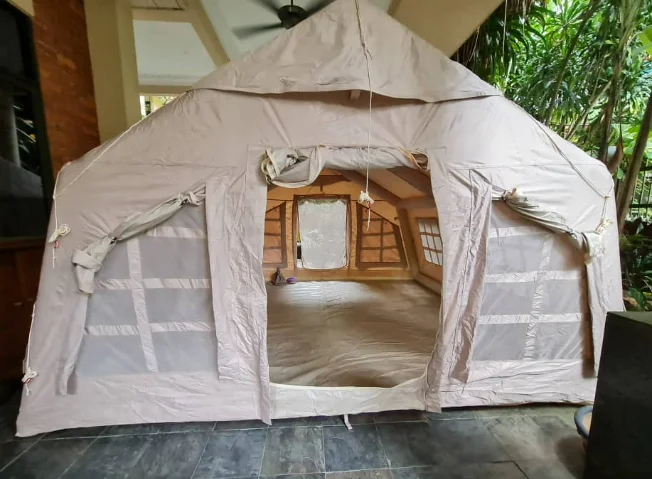 3.6*3.6m Large Inflatable Air Tent Super Light Family Inflatable Cabin ...