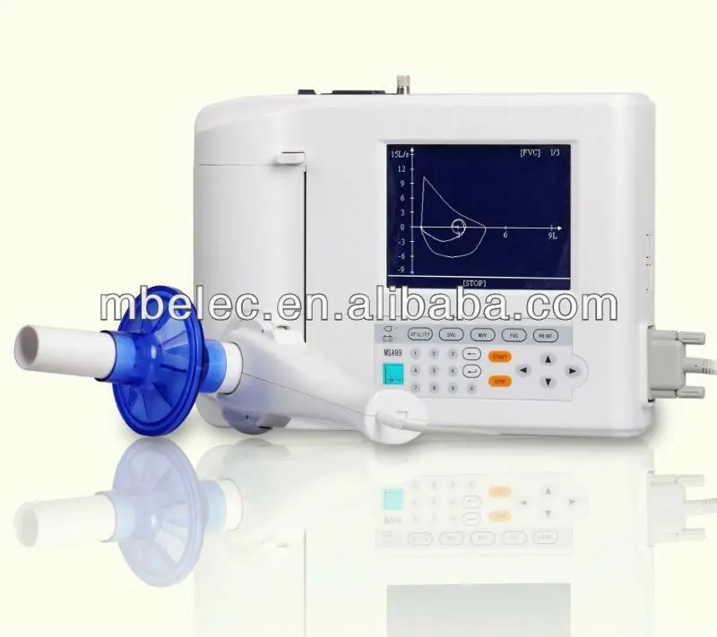 Medical Breathing Spirometer Digital Lung Capacity Measurement Device ...