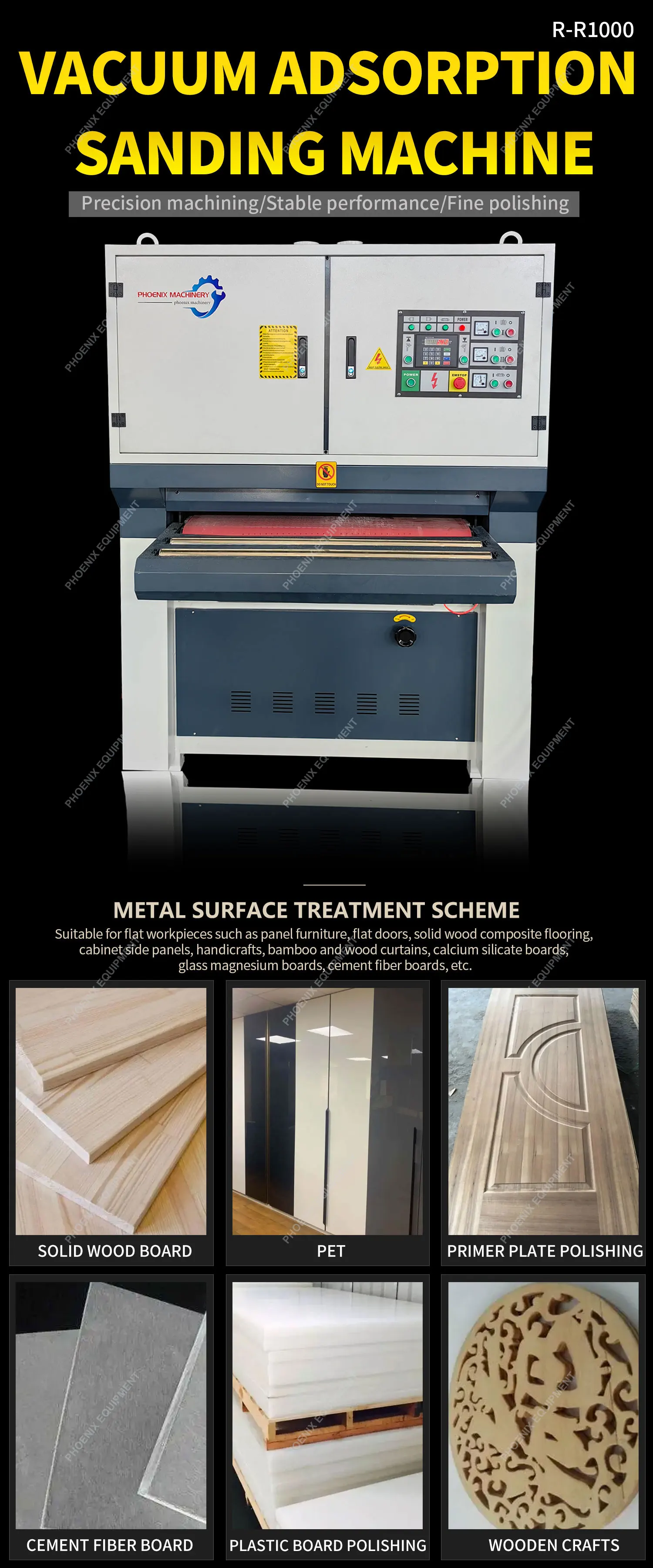 R-r1000 Woodworking Solid Wood Flooring Precise Vacuum Adsorption ...