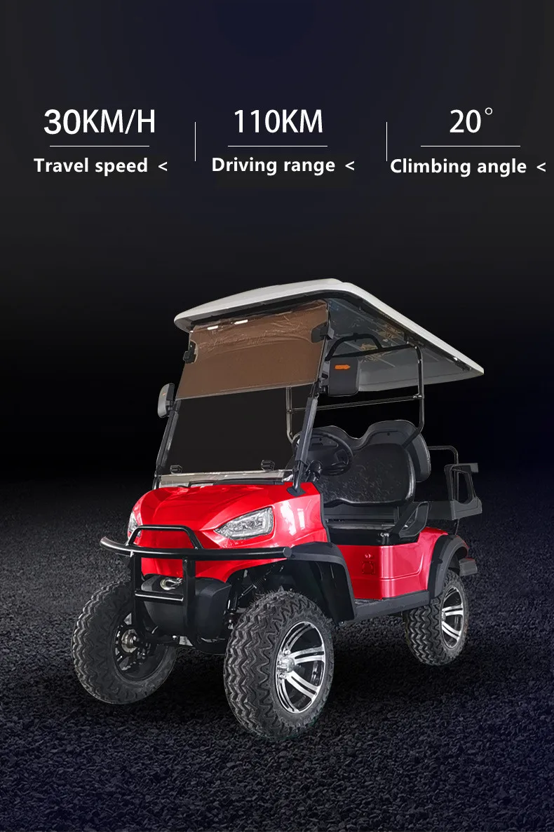 Cycleguy 110km Long Range 4 Wheel Custom Off Road 4x4 Electric Golf ...
