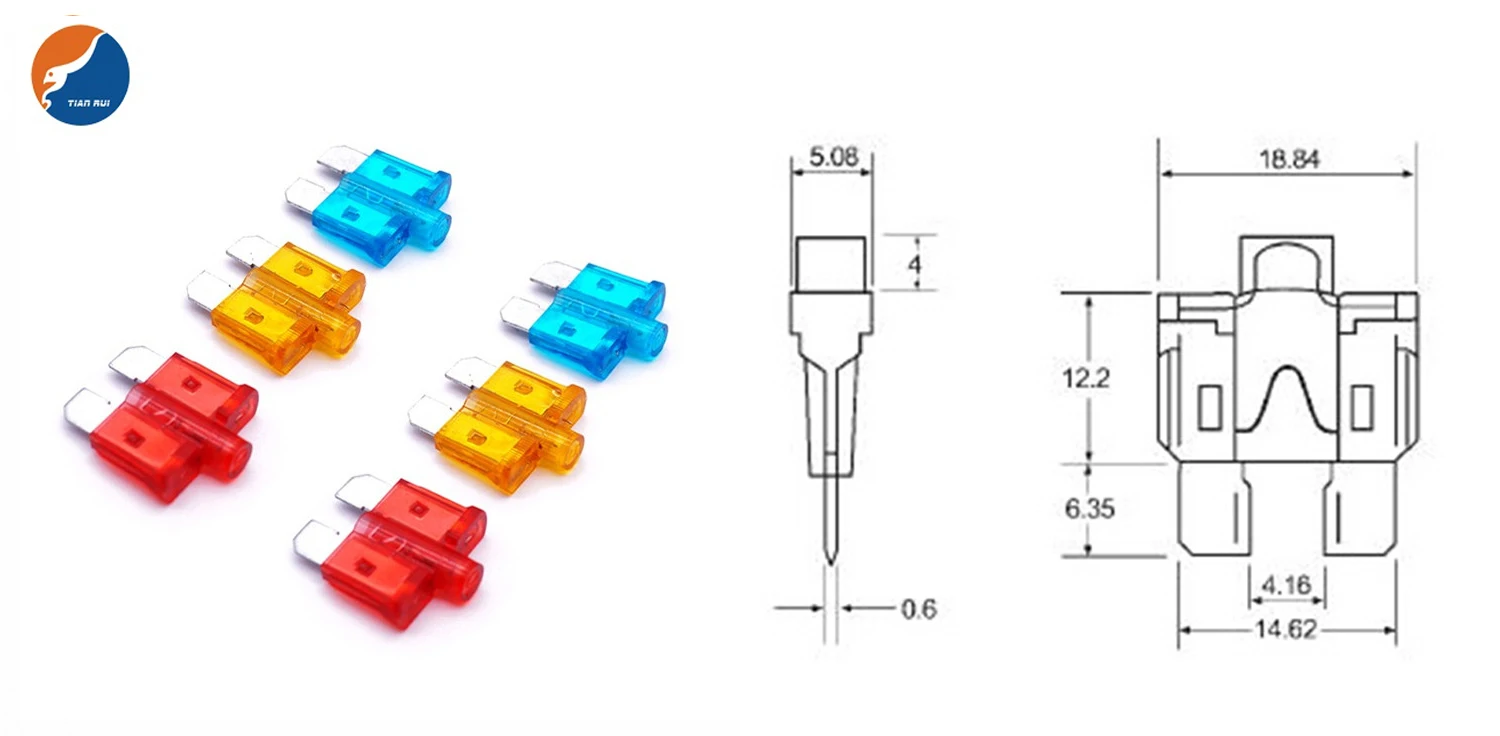 5A 10A 15A 20A 30A 35A 40A Medium Mini Led Fuse Automotive Automobile ...