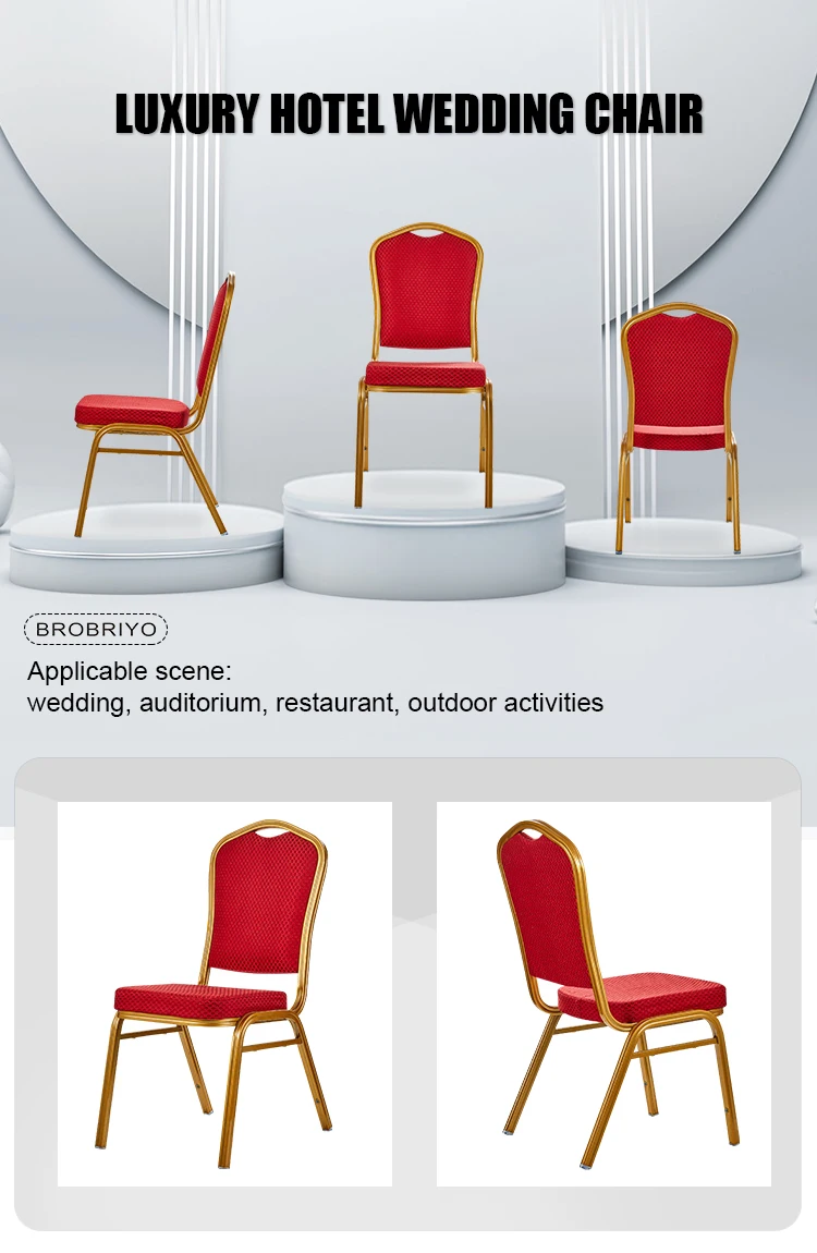 Heavy Duty Stackable Gold Chairs - Premium Rental-Ready Banquet & Hotel ...